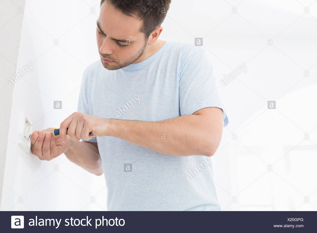 Installing Electrical Outlet High Resolution Stock Photography and ...