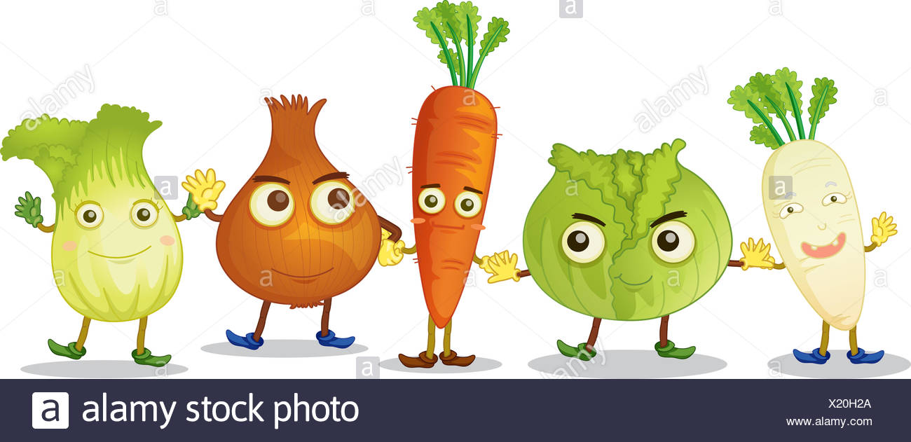 Comic Illustration Cartoon Food Aliment High Resolution Stock ...