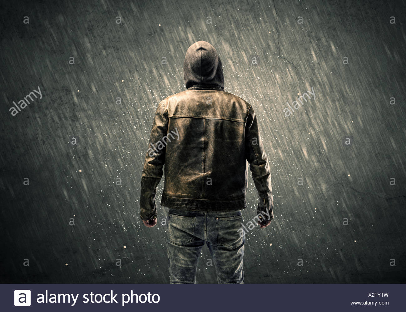 Faceless Guy Standing In Hoodie High Resolution Stock Photography and ...