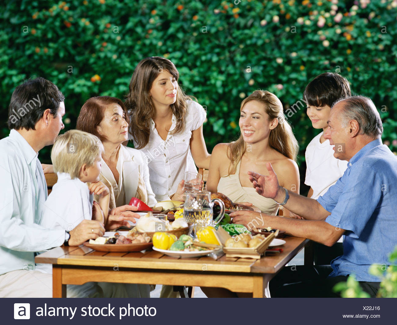 Family Teenagers Dinner Stock Photos & Family Teenagers Dinner Stock ...