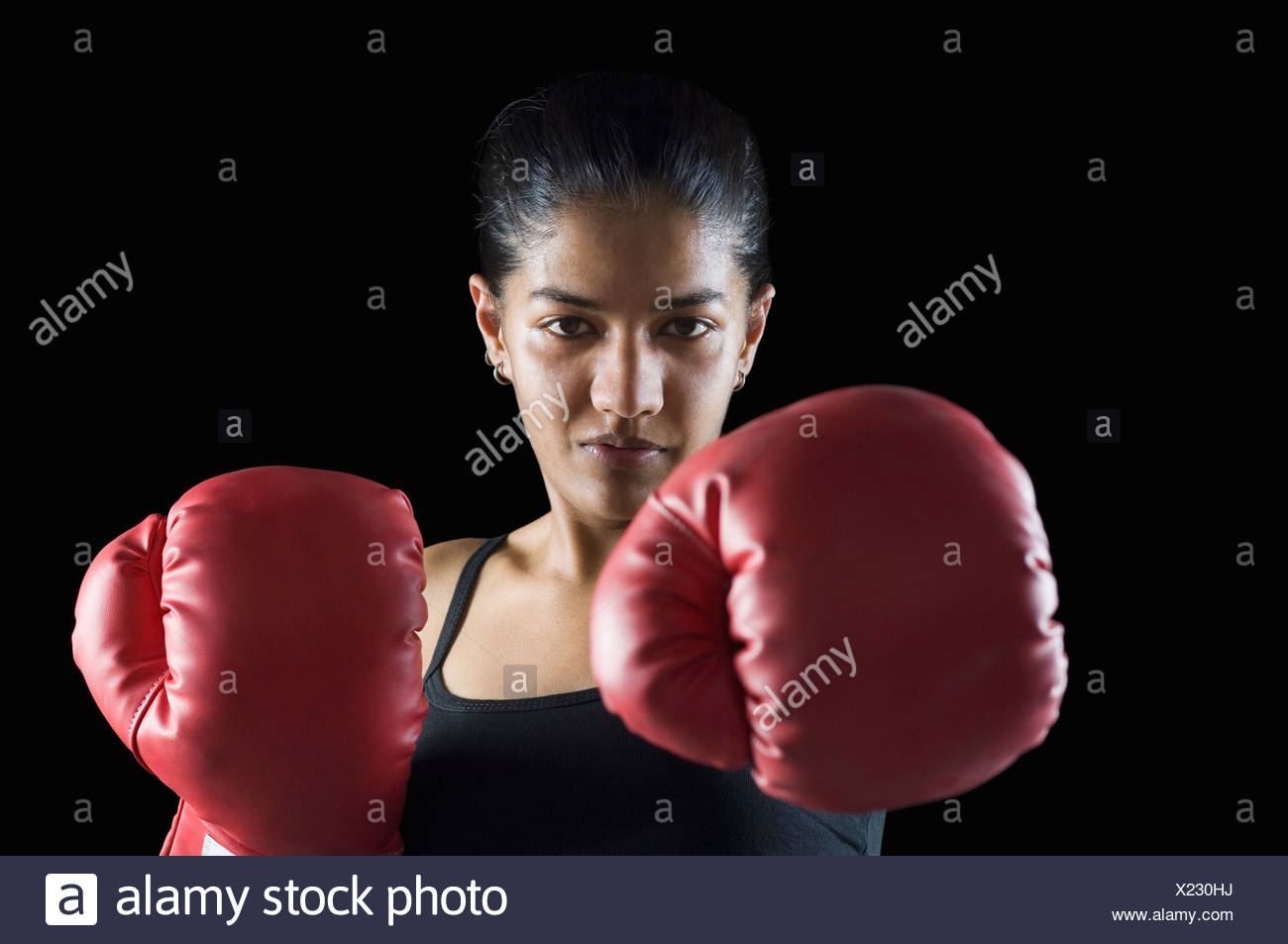Female Boxing Knockout Punch High Resolution Stock Photography and ...