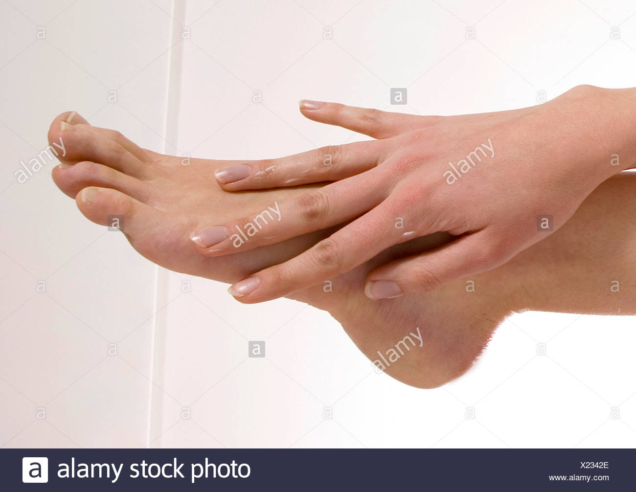Touching Feet High Resolution Stock Photography and Images - Alamy