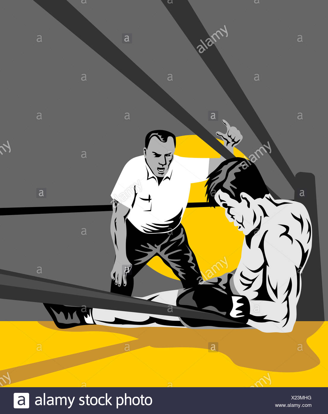 Boxing Referee Counting High Resolution Stock Photography and Images ...