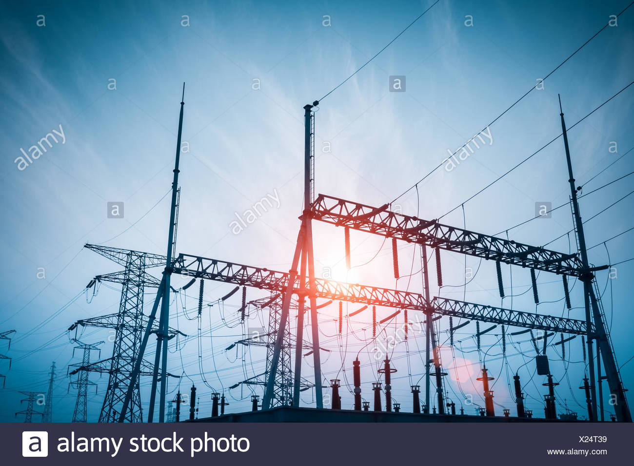 Electrical Distribution Substation High Resolution Stock Photography ...