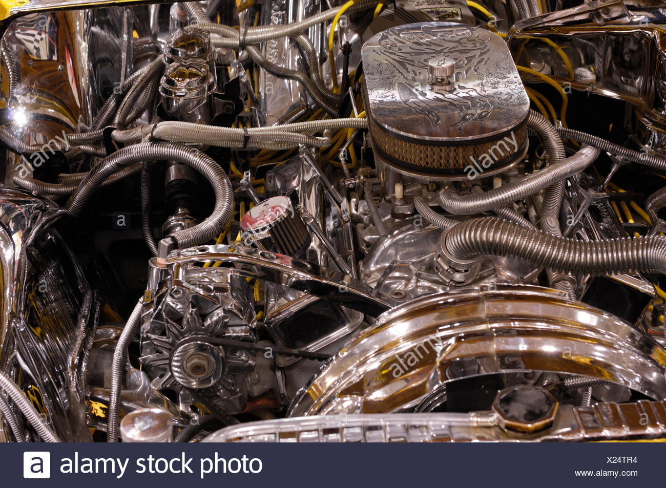 Chromed Engine High Resolution Stock Photography and Images - Alamy
