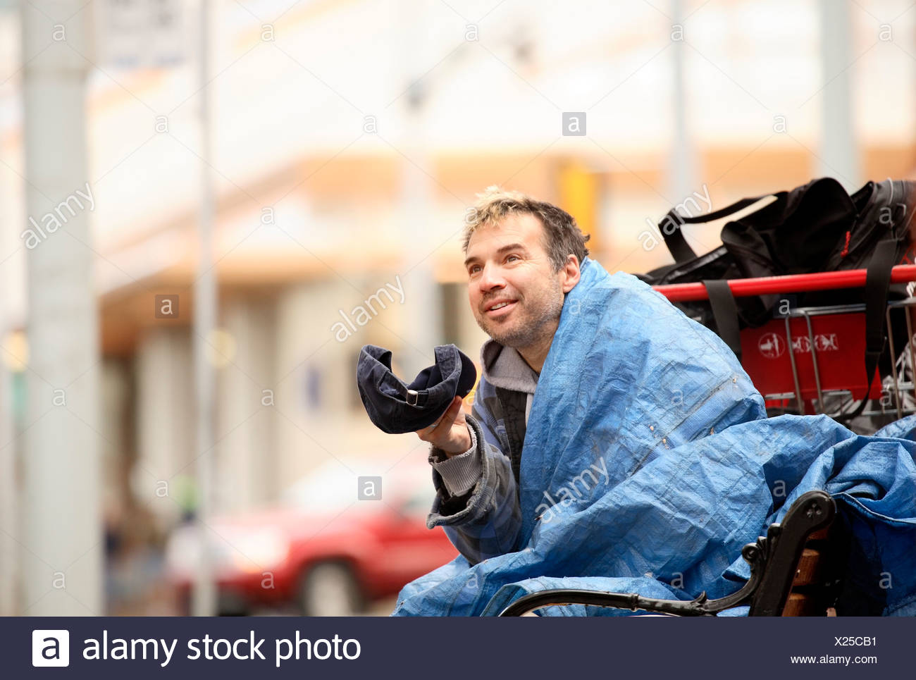 Smiling Homeless Man High Resolution Stock Photography and Images - Alamy