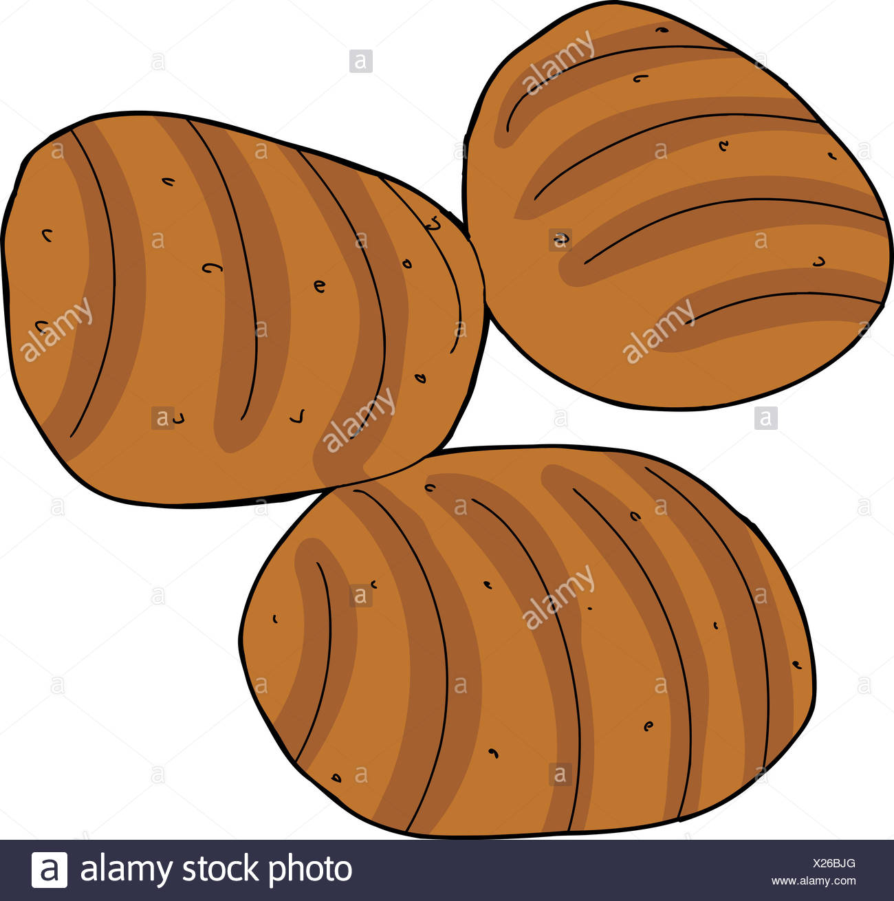 Freehand Drawn Cartoon Bread High Resolution Stock Photography and ...