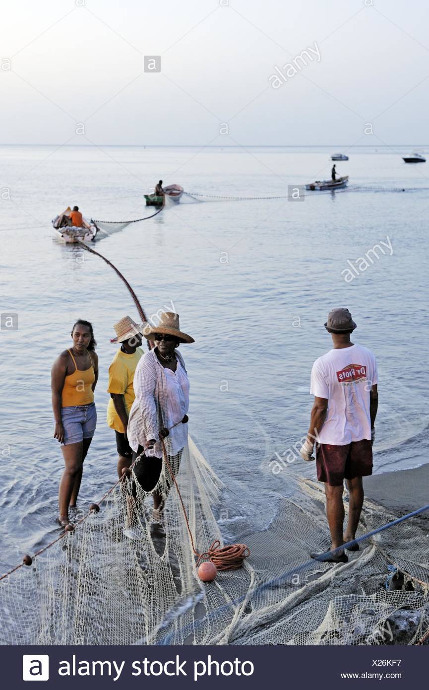 Seine Net Fishing Caribbean Stock Photos & Seine Net Fishing Caribbean ...