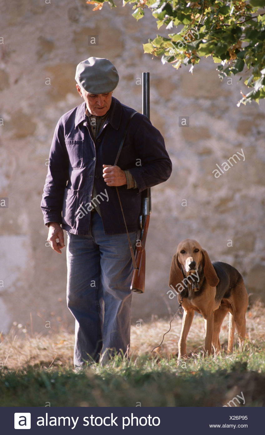 Man With Dog And Gun High Resolution Stock Photography and Images - Alamy