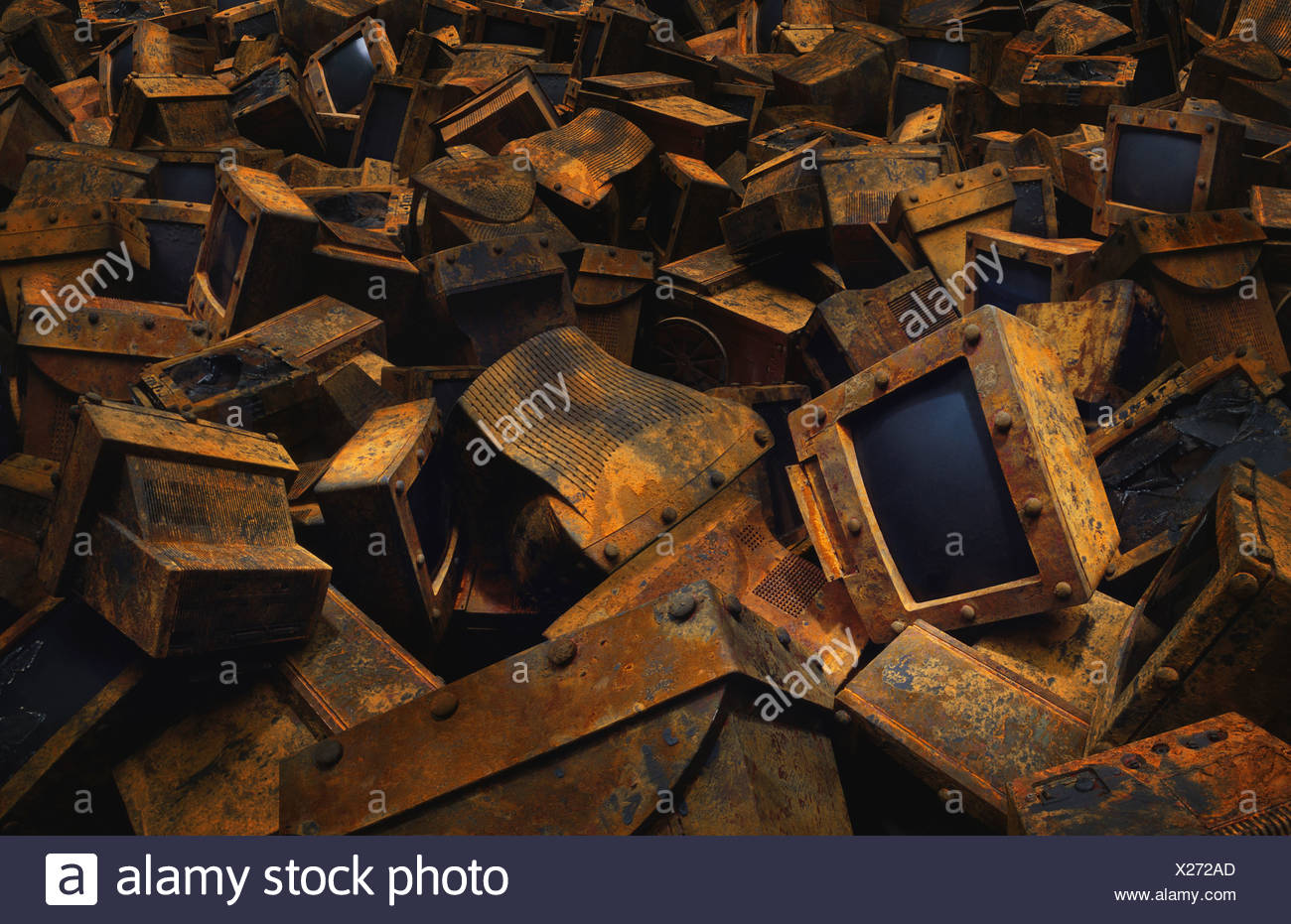 Pile Discarded Computers High Resolution Stock Photography and Images ...