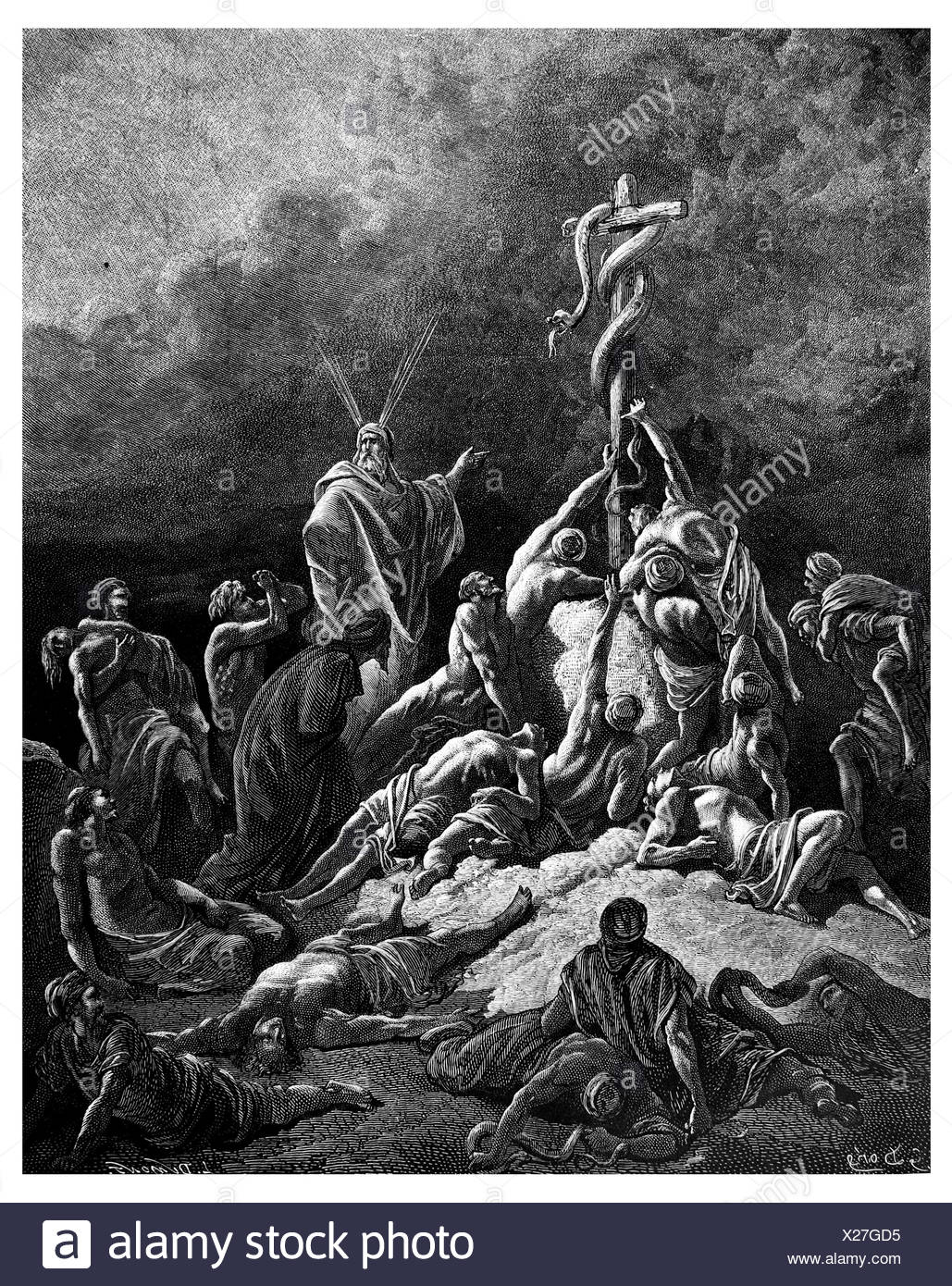 Moses With The Serpent High Resolution Stock Photography and Images - Alamy