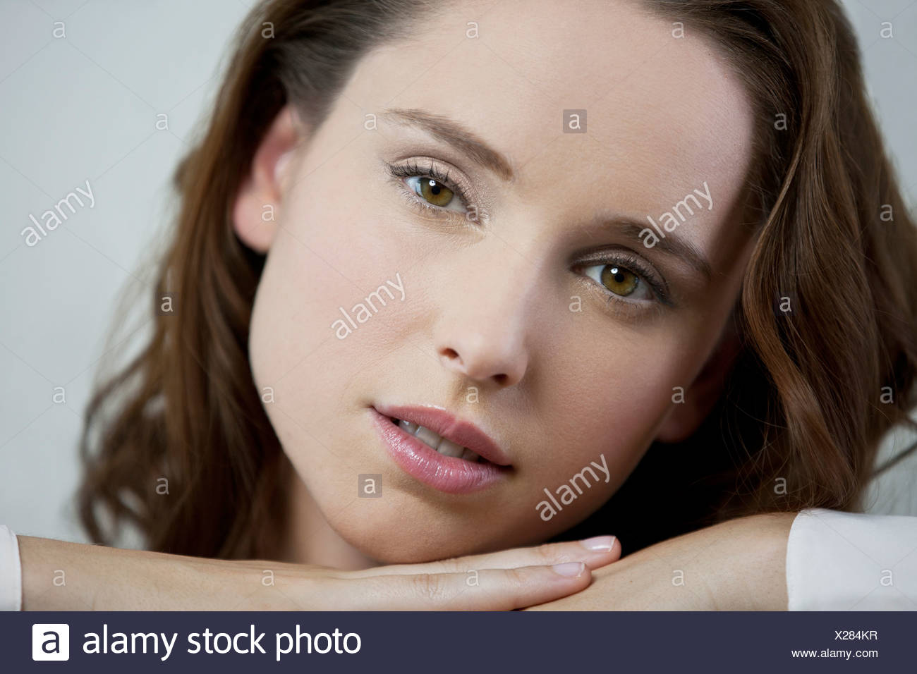 Face Resting On Hands High Resolution Stock Photography and Images - Alamy