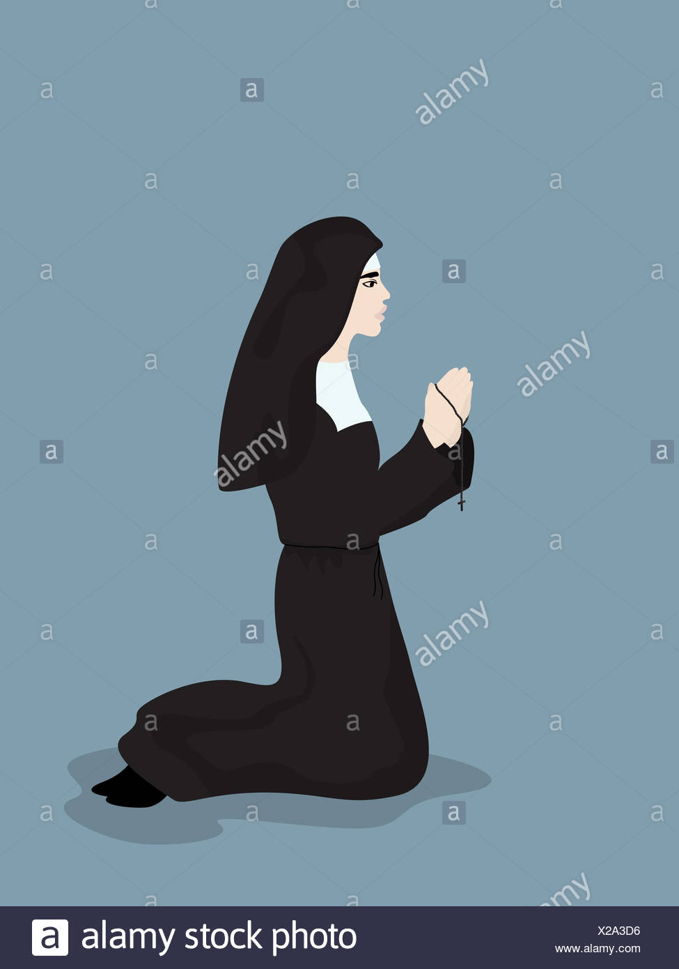 Nun Praying High Resolution Stock Photography and Images - Alamy