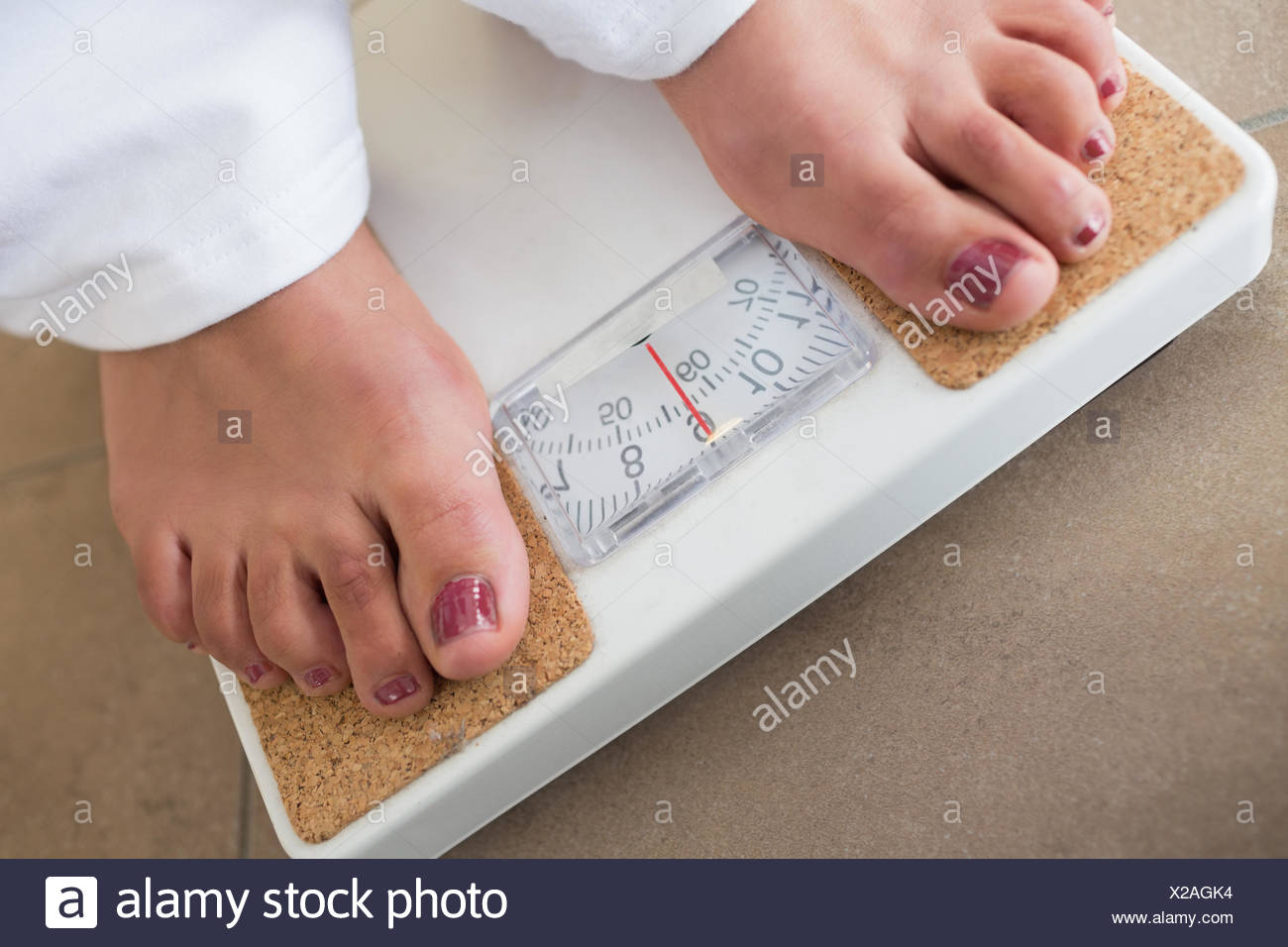 Close Up Feet On Weighing Scales High Resolution Stock Photography and ...