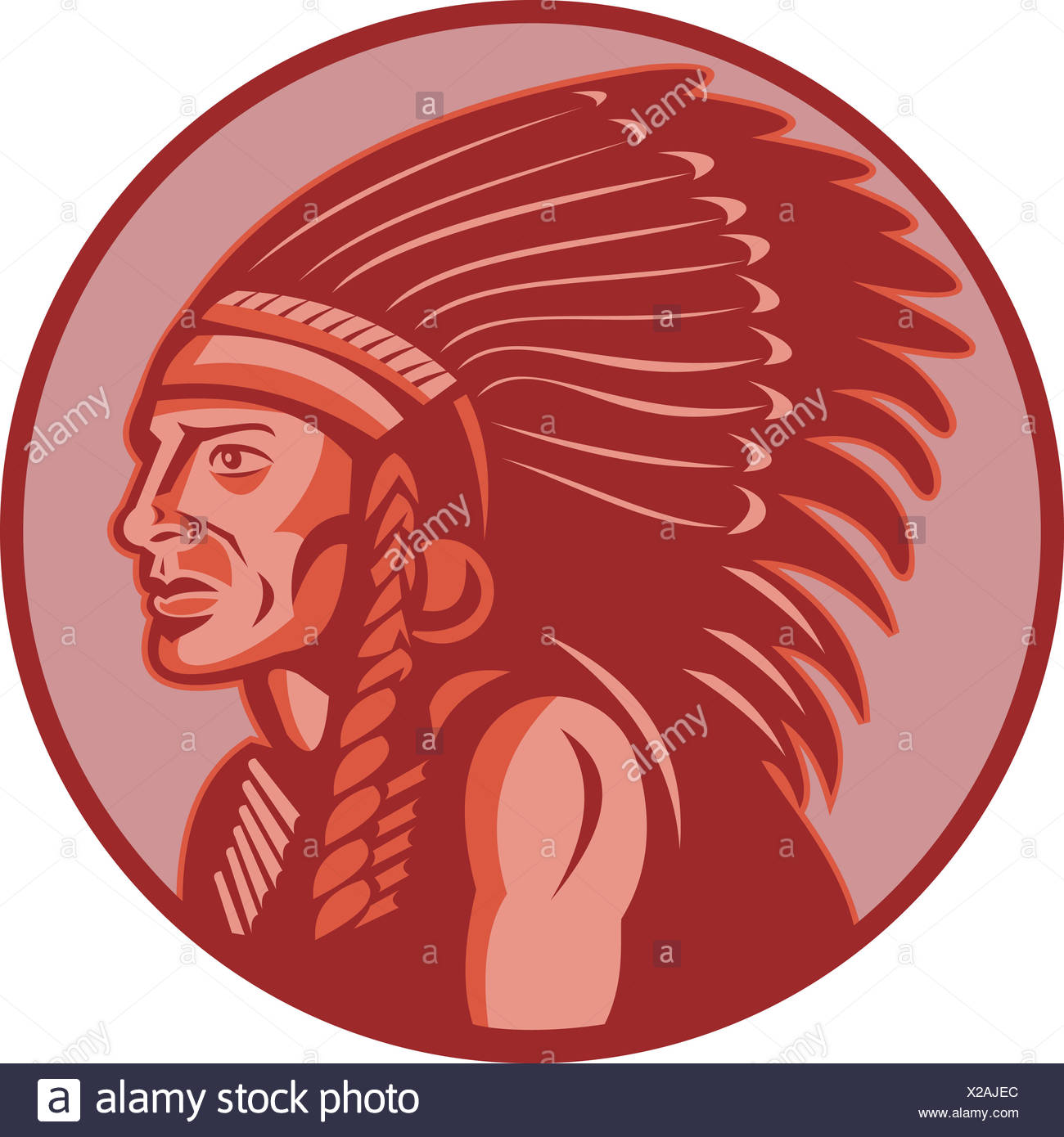 Native American Indian Chieftain High Resolution Stock Photography and ...