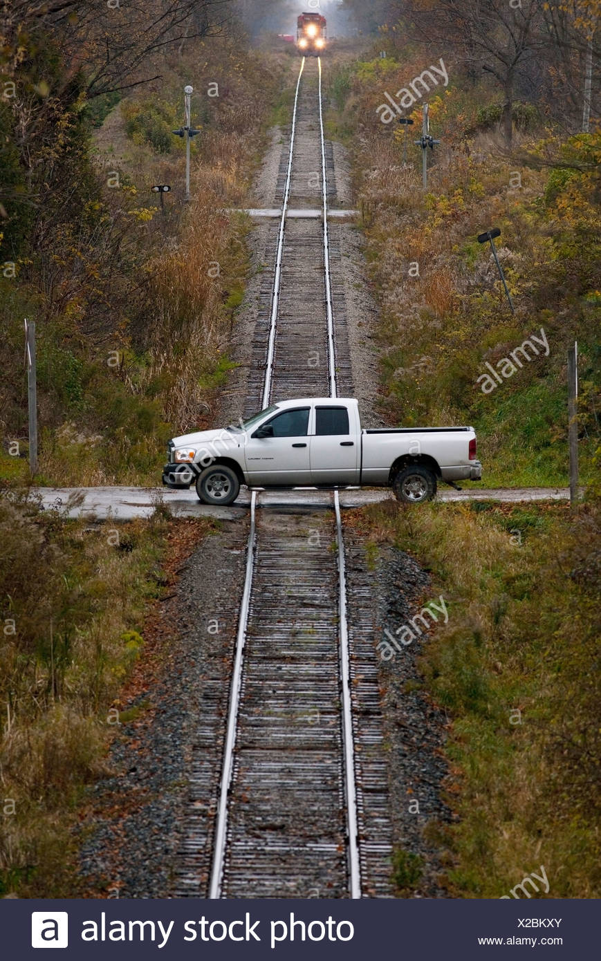 Railway Crossing Canada High Resolution Stock Photography and Images ...