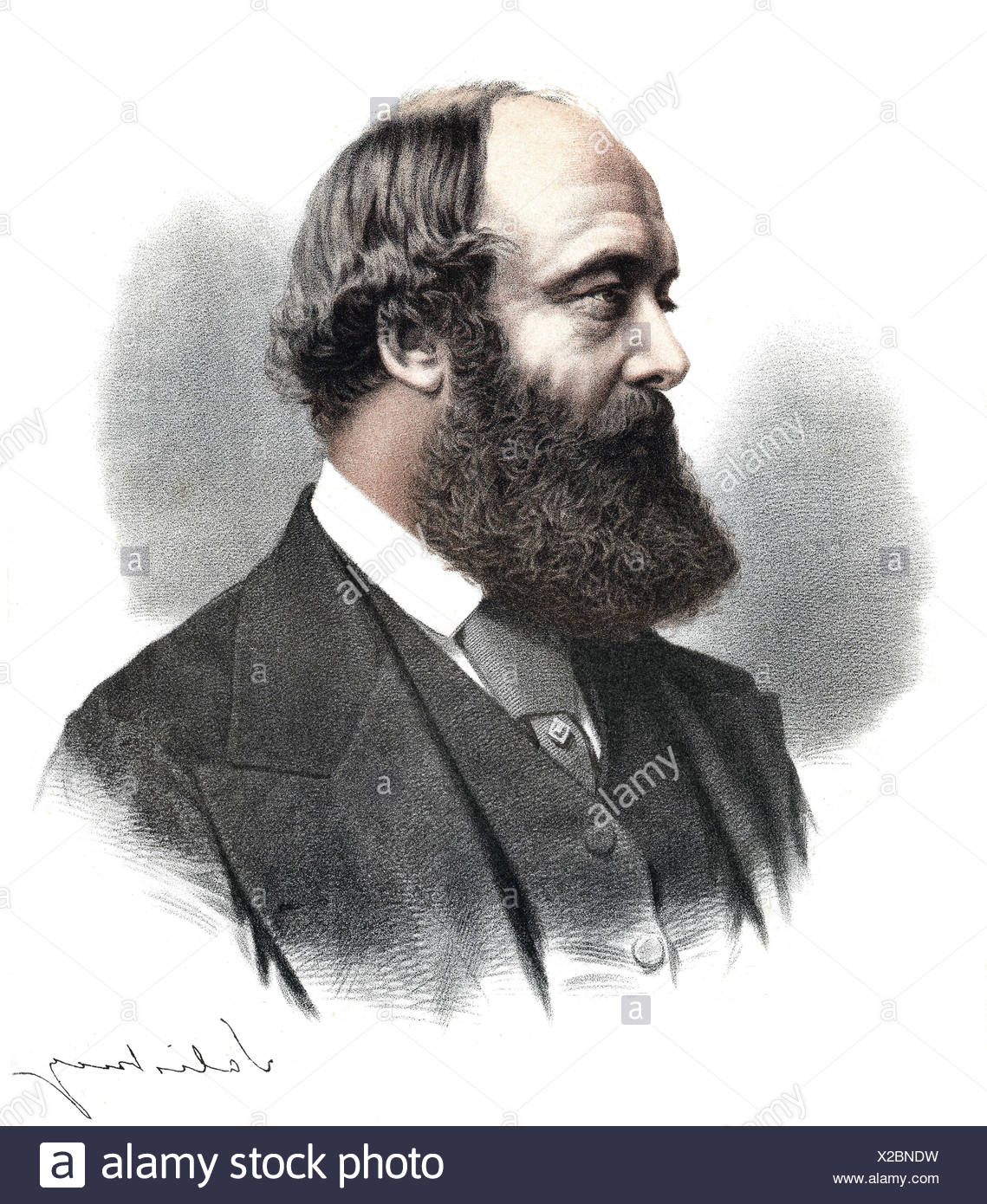Robert Gascoyne Cecil 3rd Marquess Of Salisbury High Resolution Stock ...