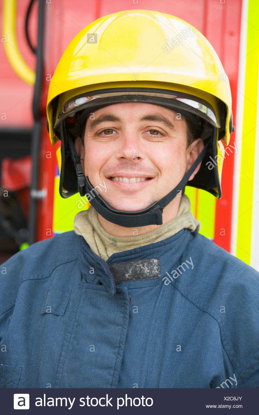 Firefighter Wearing Helmet High Resolution Stock Photography and Images ...