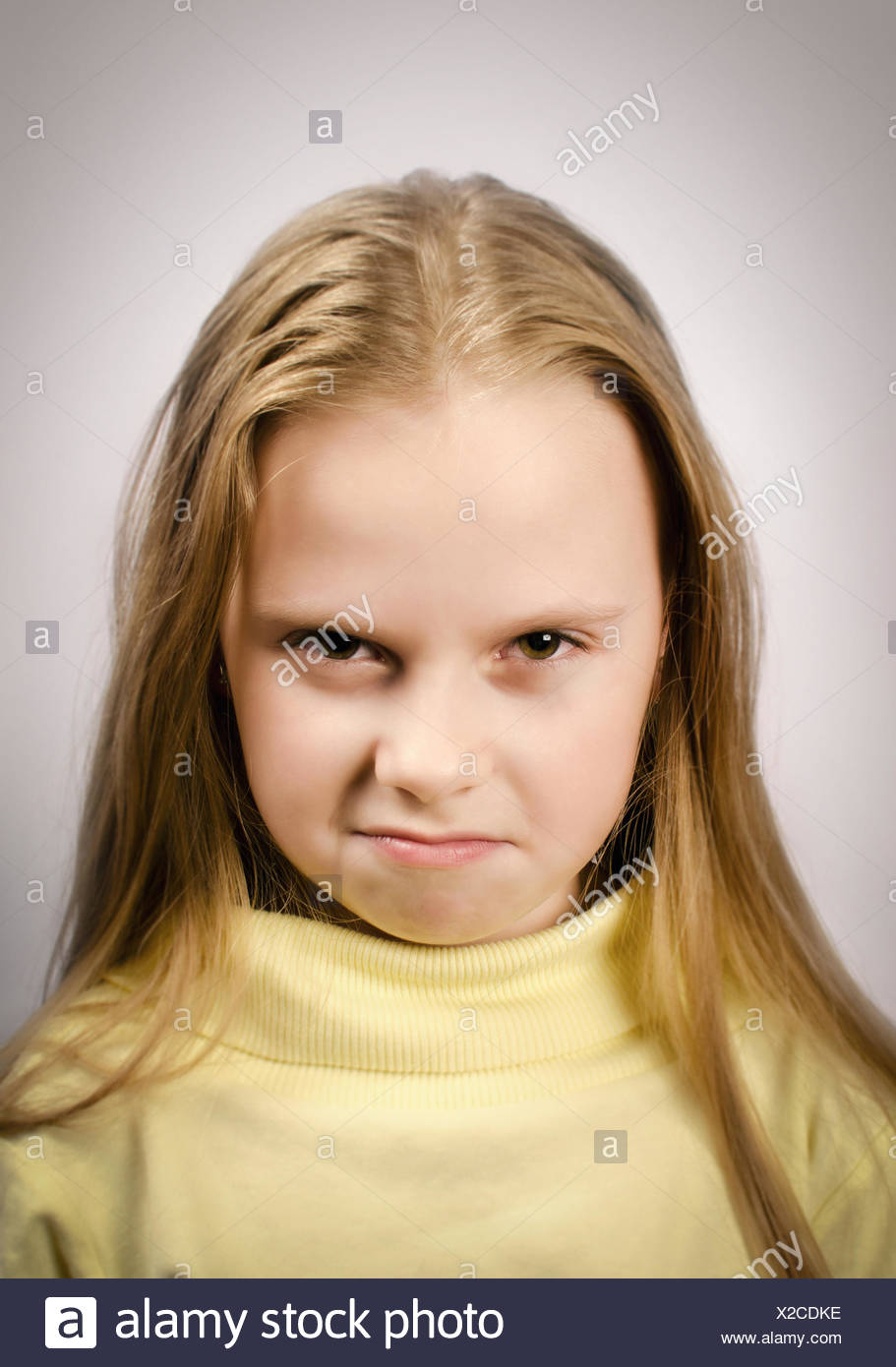 Grumpy Child Girl High Resolution Stock Photography and Images - Alamy