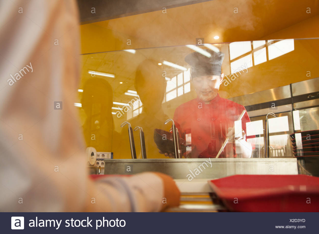 School Cafeteria Lunch Worker High Resolution Stock Photography and ...