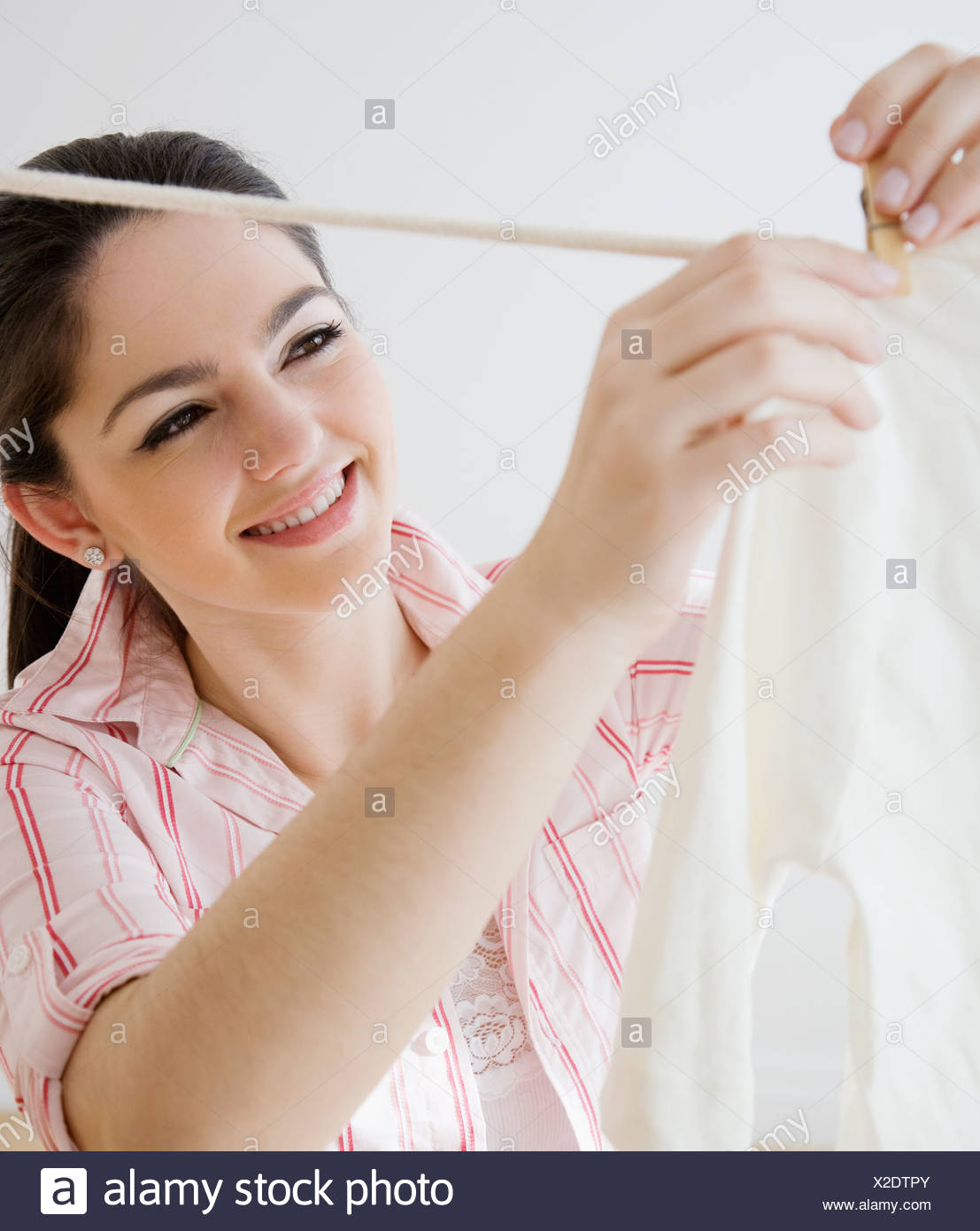 Hanging Clothes For Drying High Resolution Stock Photography and Images ...