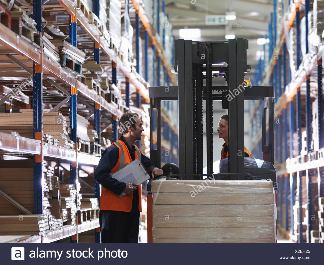 Worker Sitting Forklift High Resolution Stock Photography and Images ...