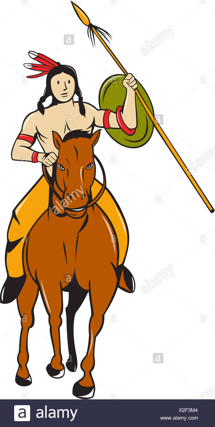 Native American Warrior Shield High Resolution Stock Photography and ...