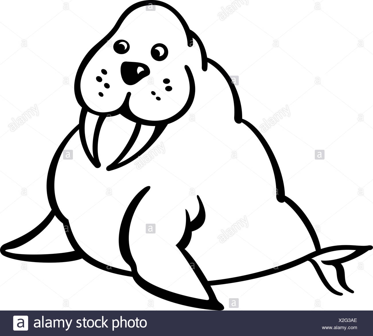 Walrus Cartoon Stock Photos & Walrus Cartoon Stock Images - Alamy