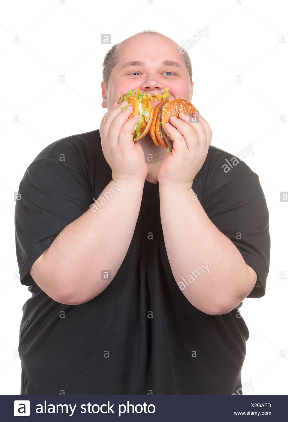 Man Eating A Burger Stock Photos & Man Eating A Burger Stock Images - Alamy