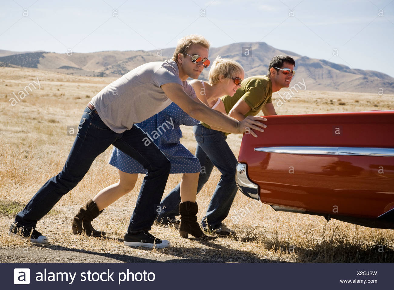 Pushing Car Convertible High Resolution Stock Photography and Images ...