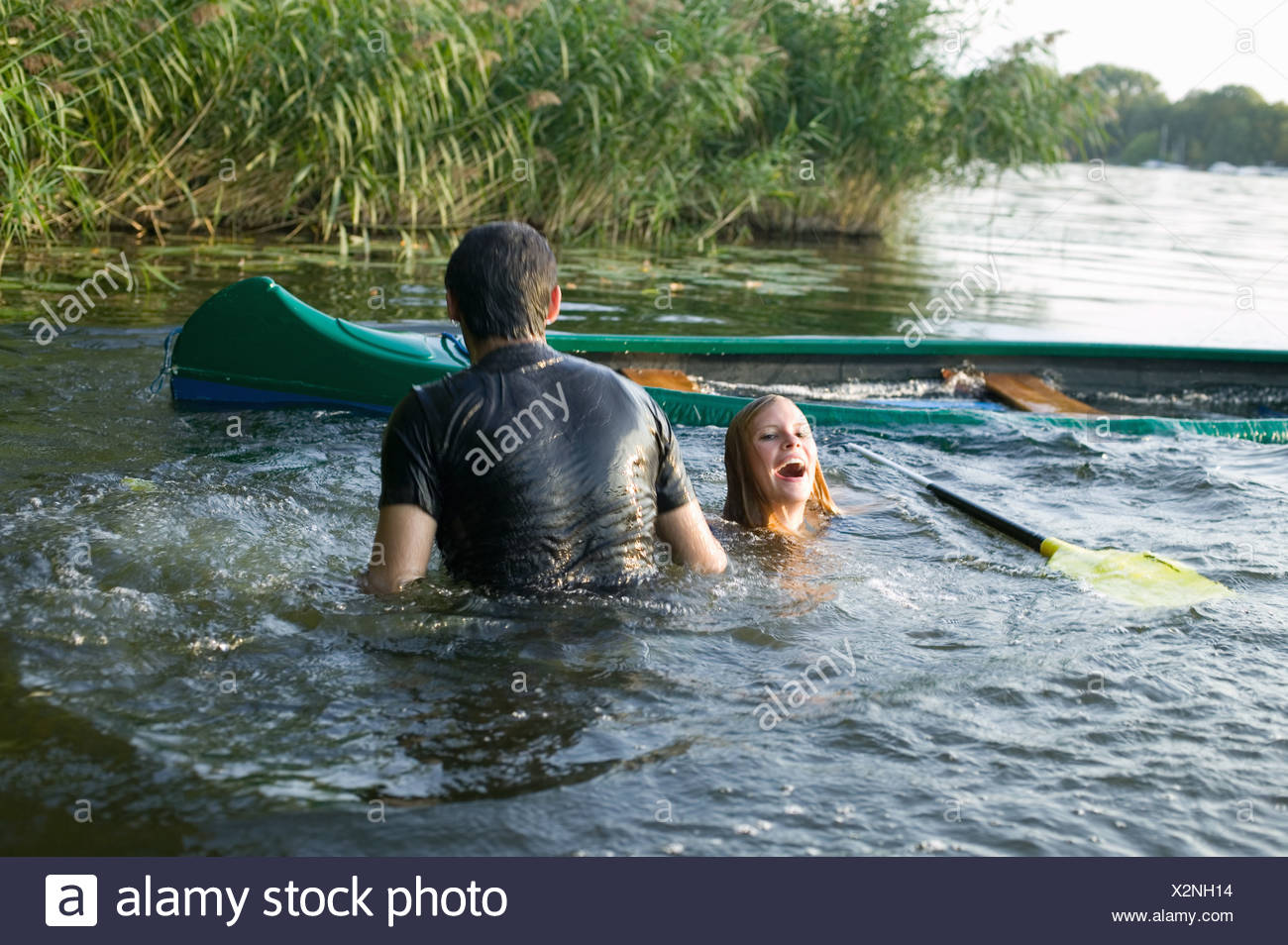 Canoe Falling High Resolution Stock Photography and Images - Alamy