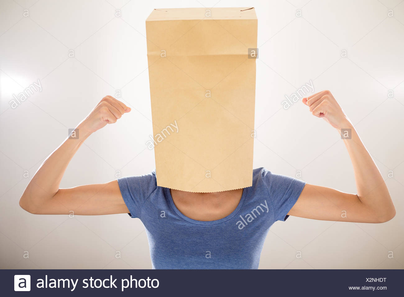 Woman Paper Bag Over Head High Resolution Stock Photography and Images ...