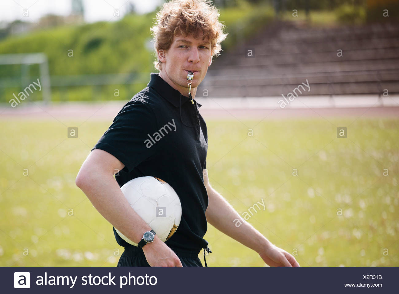 Blowing Whistle And Uniform High Resolution Stock Photography and ...
