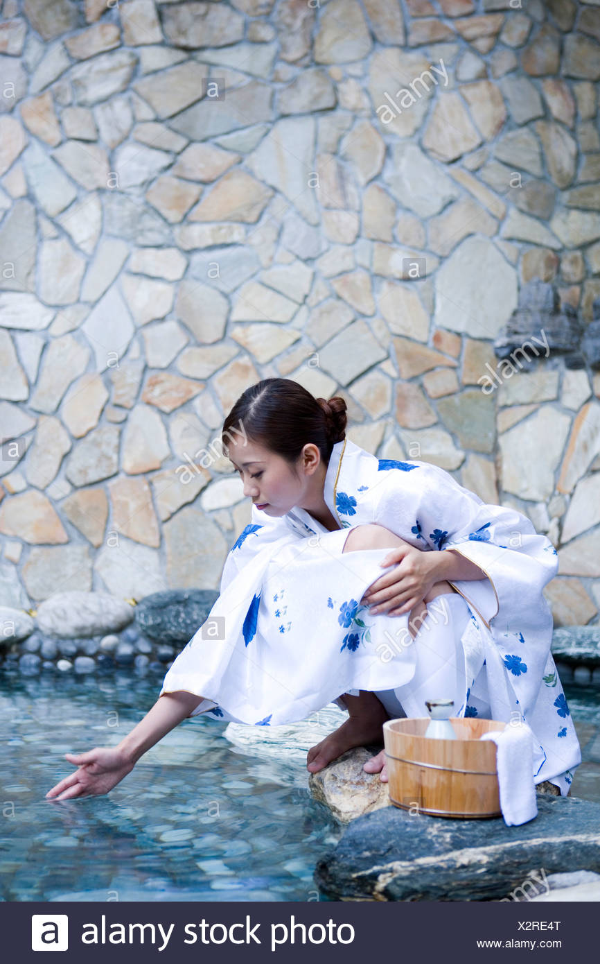 Japanese Hot Spring Woman High Resolution Stock Photography and Images ...