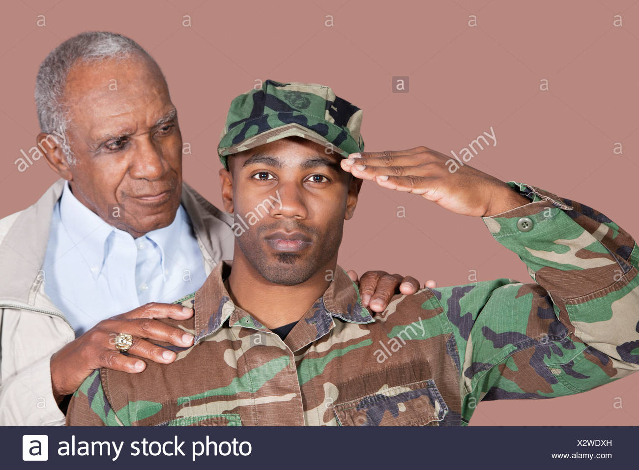 Father Son Marine Outfit Stock Photos & Father Son Marine Outfit Stock ...