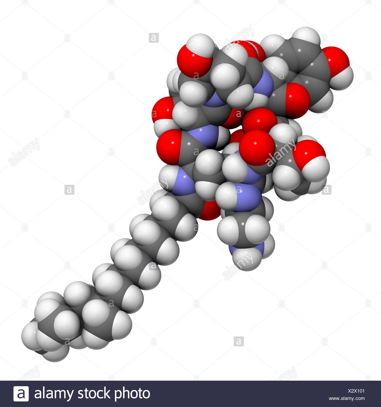 Caspofungin Antifungal Drug Molecule High Resolution Stock Photography ...