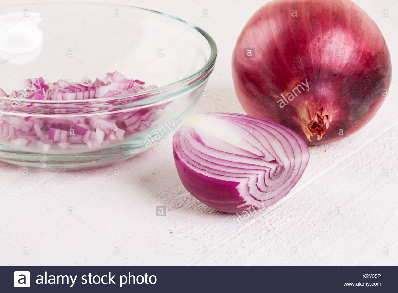 Diced Red Onion Stock Photos & Diced Red Onion Stock Images - Alamy