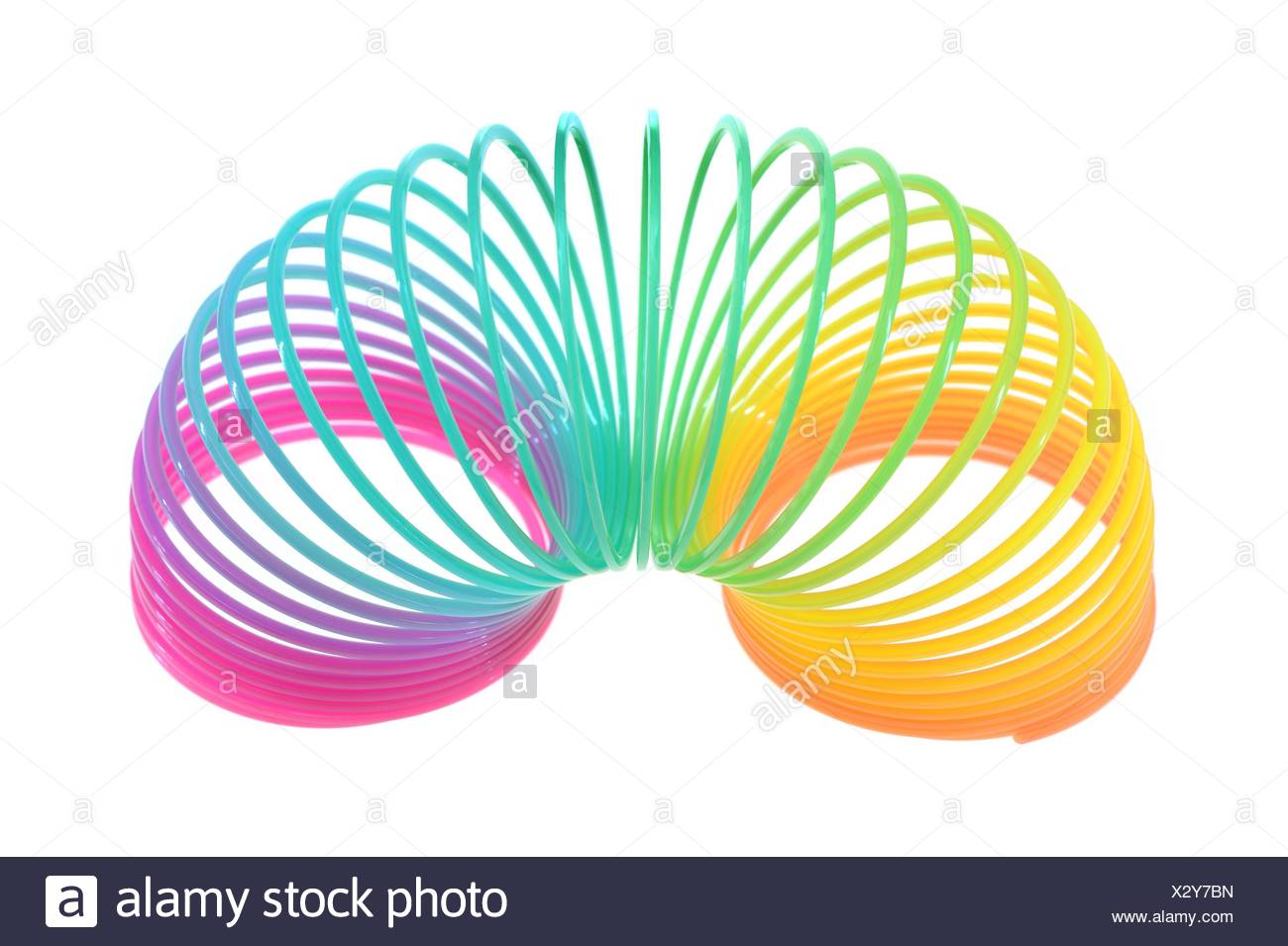 Plastic Slinky Toy Spring Stretch Stock Photos & Plastic Slinky Toy ...