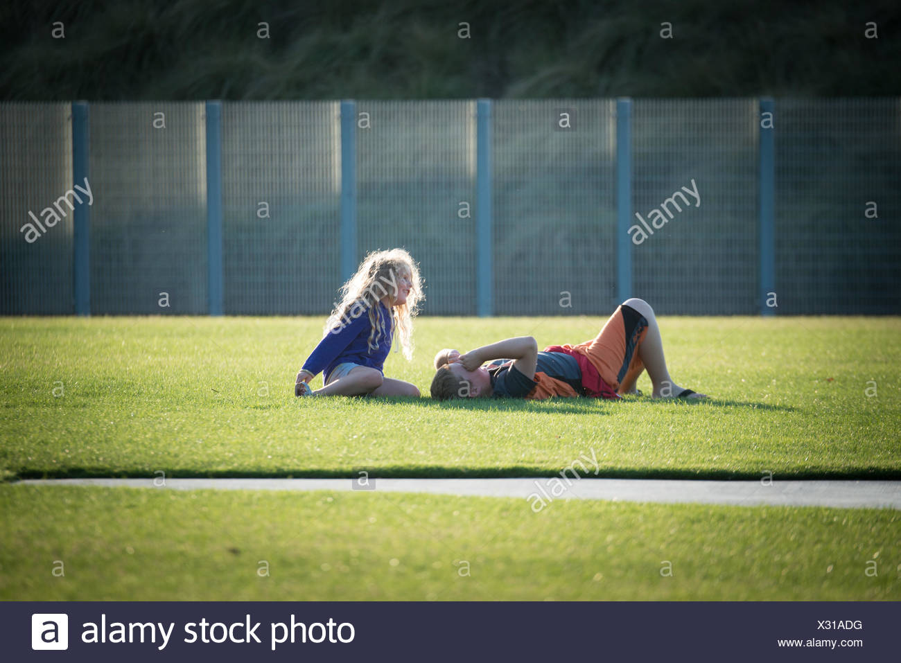 Boy And Girl Talking 10 Years High Resolution Stock Photography and ...