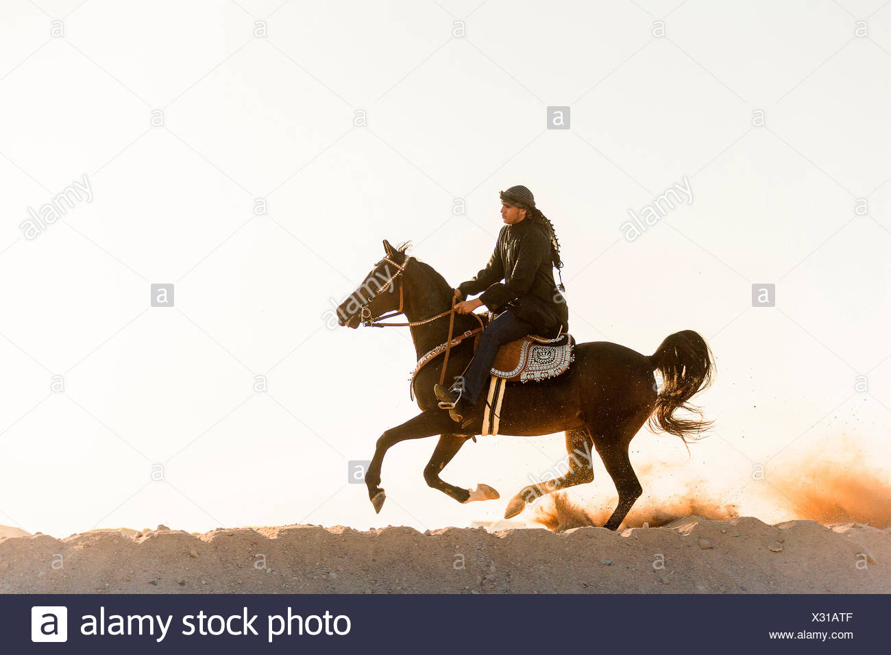 Arabian Horse Rider Traditional Dress High Resolution Stock Photography ...