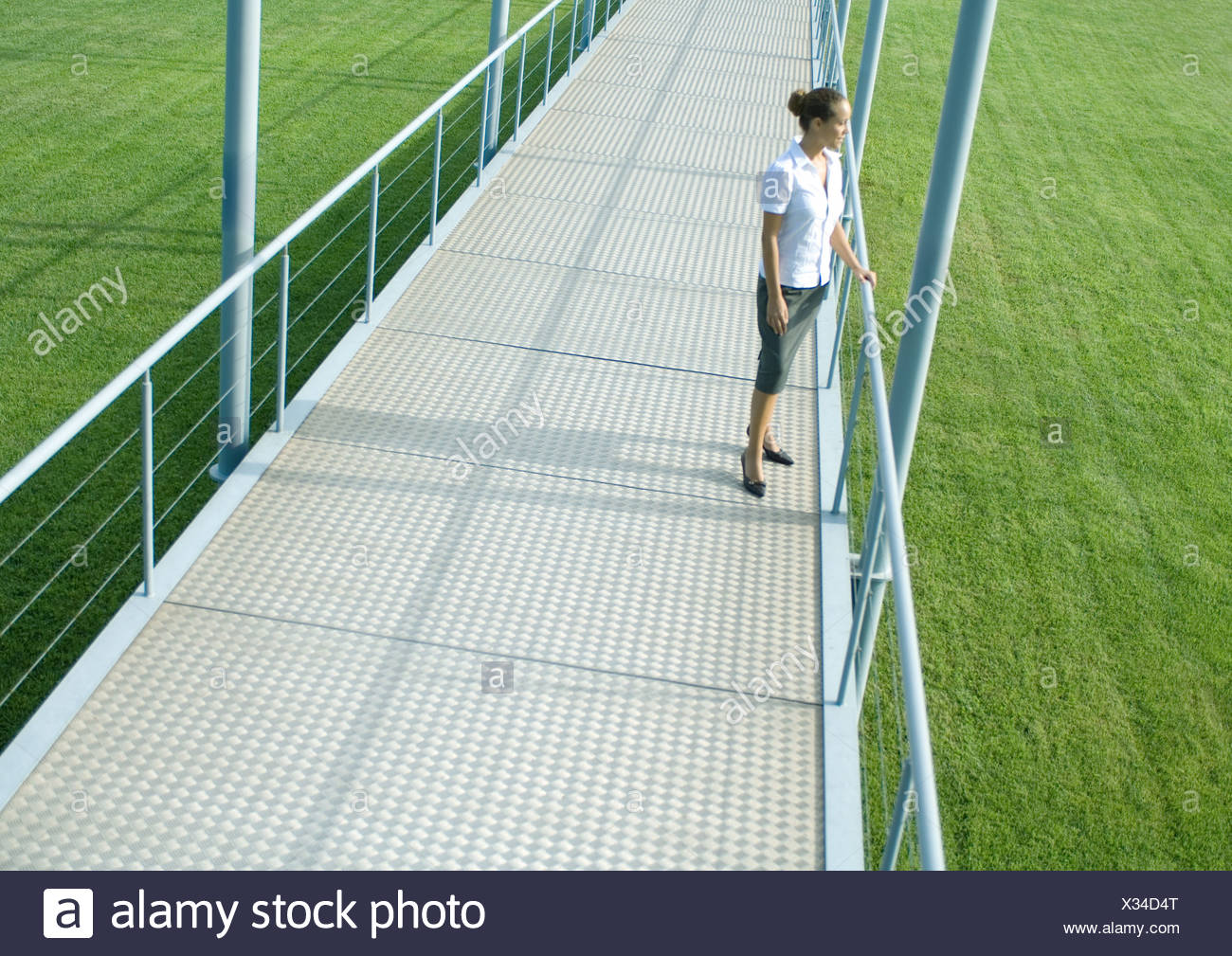 High Angle Stair Woman Above High Resolution Stock Photography and ...