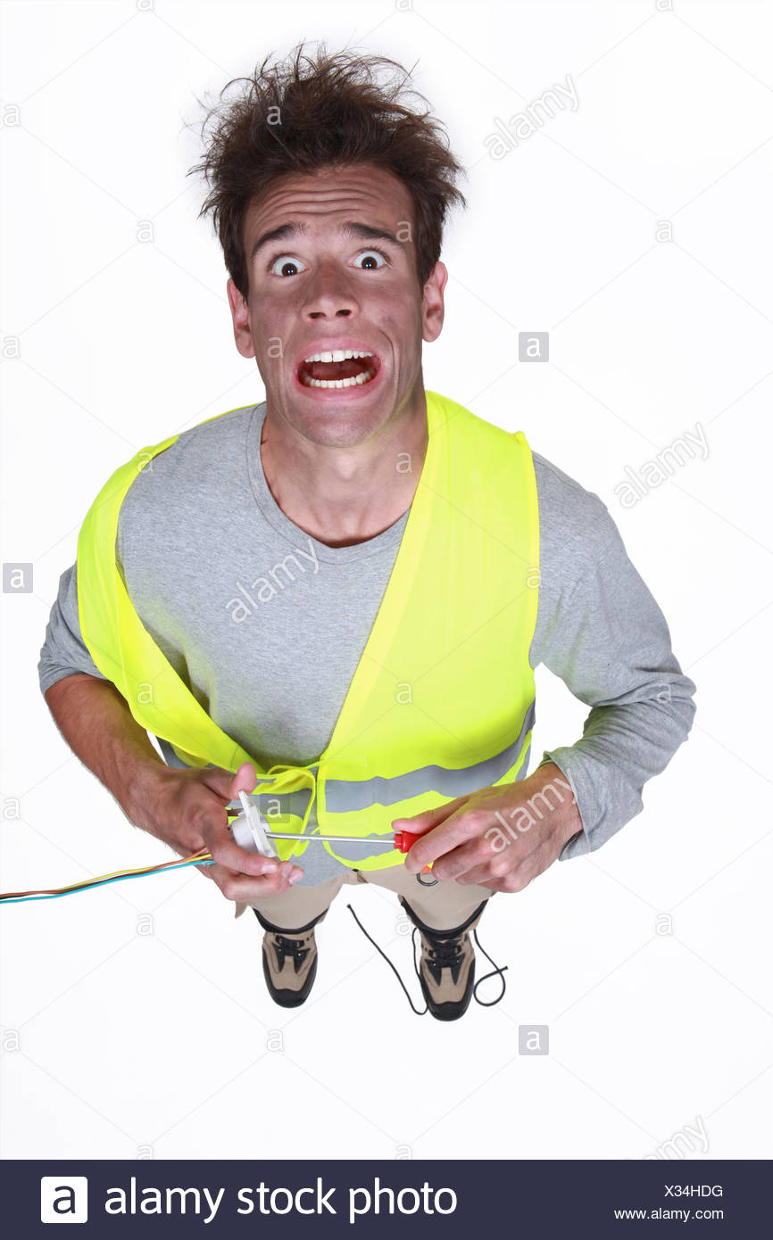 Electric Shock Hair Cut Out Stock Images & Pictures - Alamy
