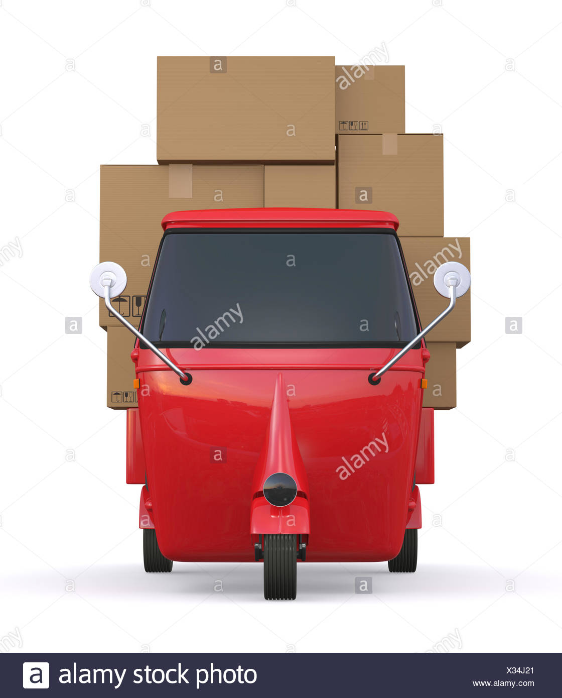 Three Wheeled Delivery Van High Resolution Stock Photography and Images ...