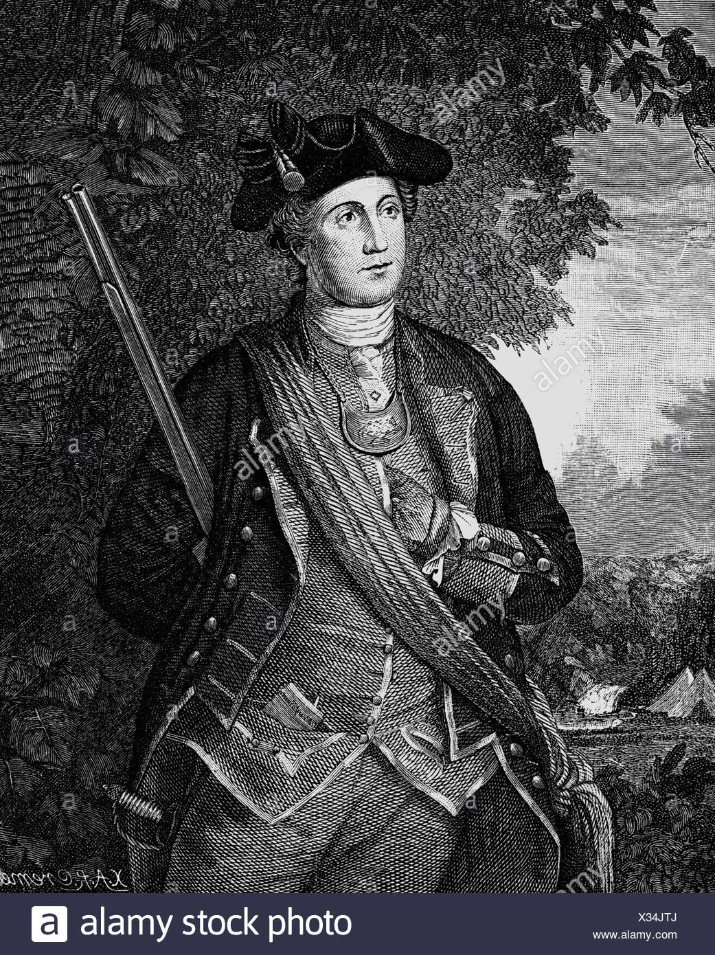 George Washington Virginia Militia High Resolution Stock Photography ...