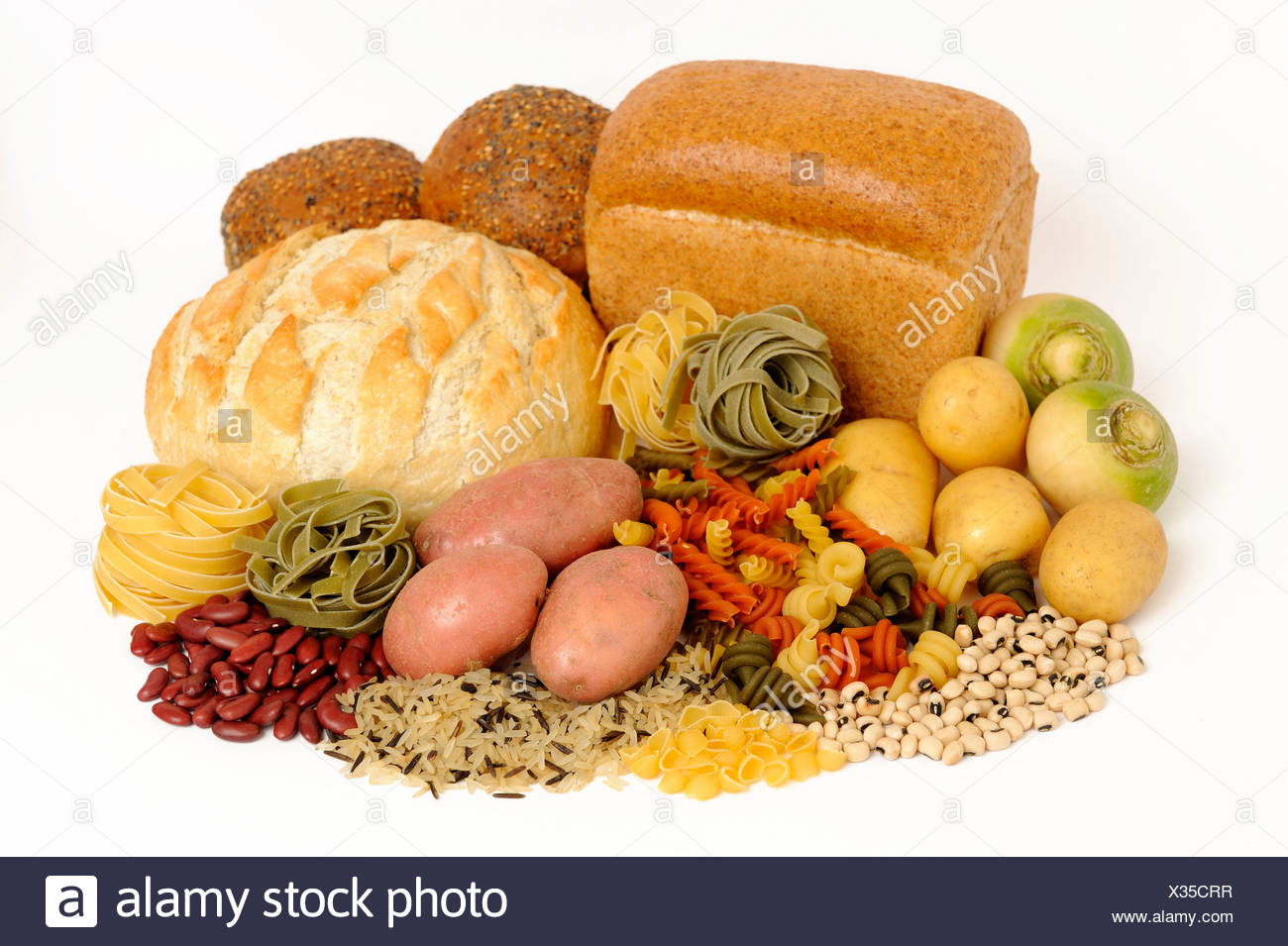 Food Groups Carbohydrates Stock Photos & Food Groups Carbohydrates ...