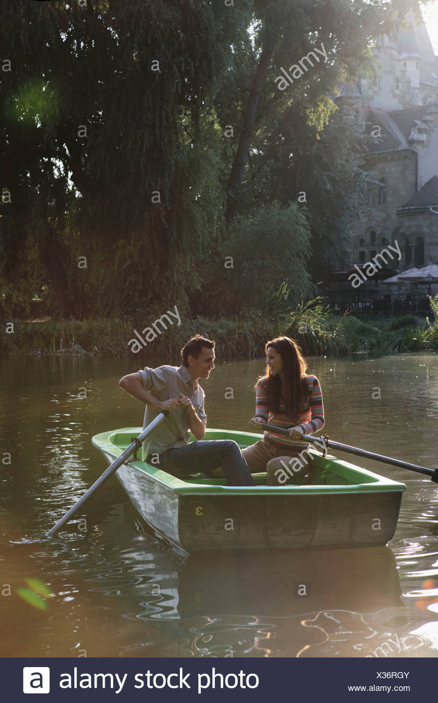 Two Couples In Rowboat In High Resolution Stock Photography and Images ...