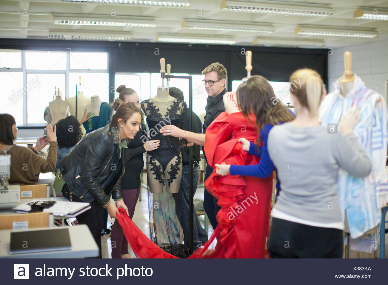 Group Of Fashion Students Stock Photos & Group Of Fashion Students ...