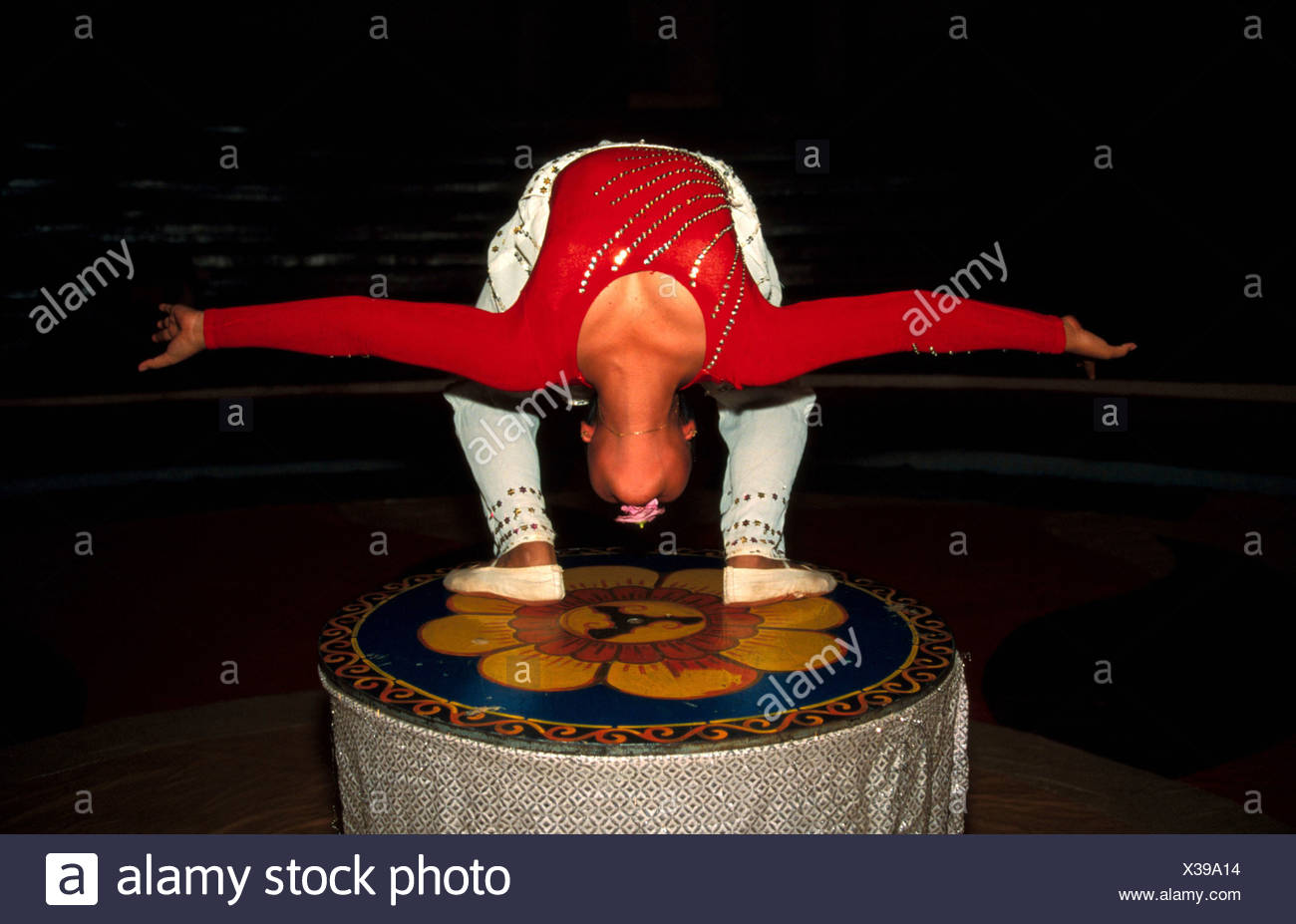 Female Contortionist Performing Stock Photos & Female Contortionist ...