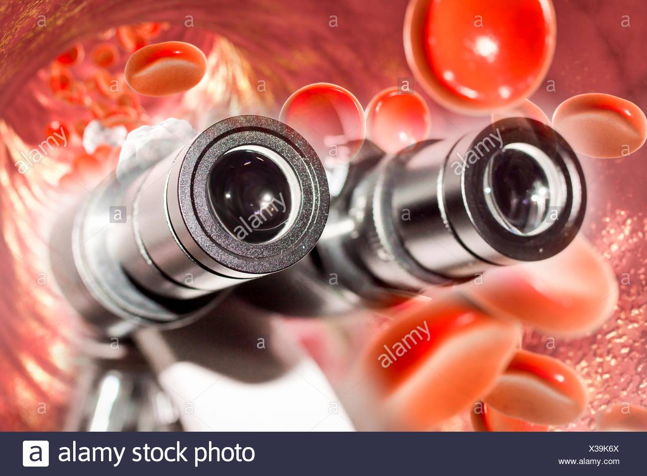 Microscope And Blood Cells High Resolution Stock Photography and Images ...