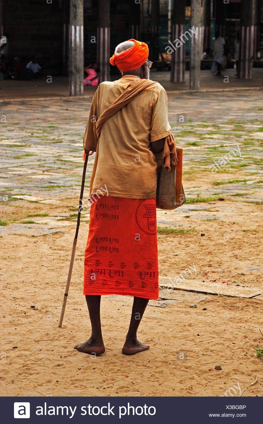 Old Indian Man Walking Stick Stock Photos & Old Indian Man Walking ...